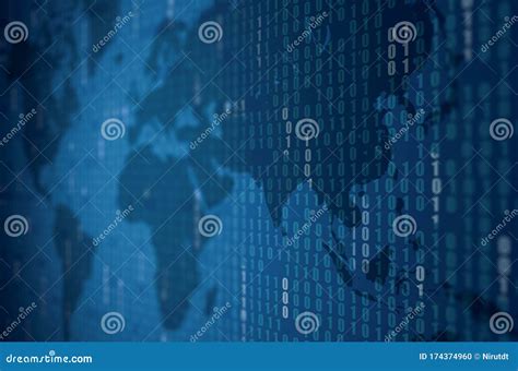 Abstract Blue Technology Background Stock Illustration Illustration Of Pattern Cyber 174374960
