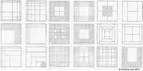 Concept Sketches Derived From A Regular Square Pattern That Formed The