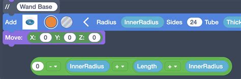 learn codeblocks while making a bubble wand tinkercad