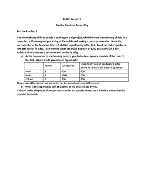 Session 1 Practice Problems Answer Key Pdf