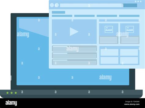 Computer Screen Techonology Icon Cartoon Stock Vector Image And Art Alamy