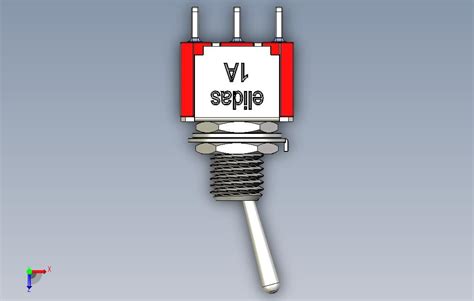 微型拨动开关step模型图纸免费下载 懒石网