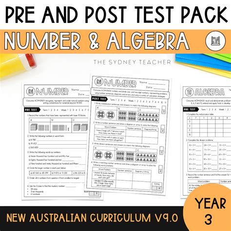 Year 3 Number And Algebra Test Pack ⭐️ The Sydney Teacher