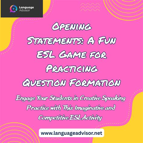 Opening Statements Language Advisor