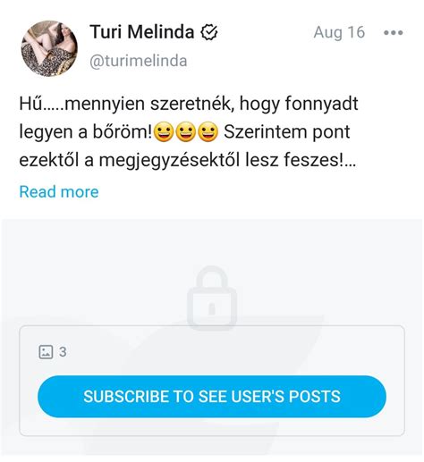 Turi Melis Onlyfans Válogatásjó Lapozgatást Rtalkhunfluencers