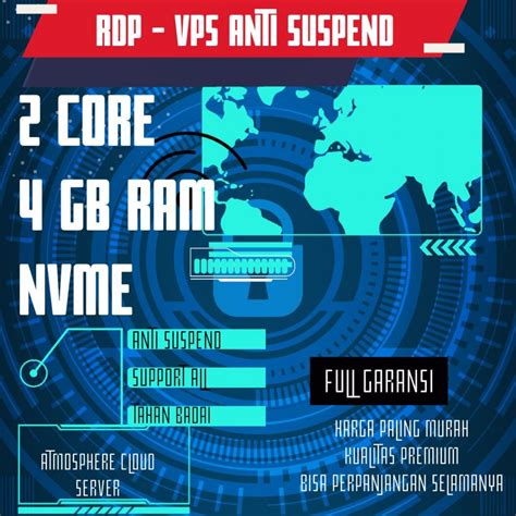 Jual RDP VPS Ram 4GB 2 Core 2 Vcpu Ram 4 GB Bulanan Mingguan Harian Murah Windows Linux