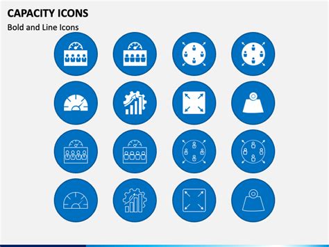 Capacity Icons For PowerPoint And Google Slides PPT Slides