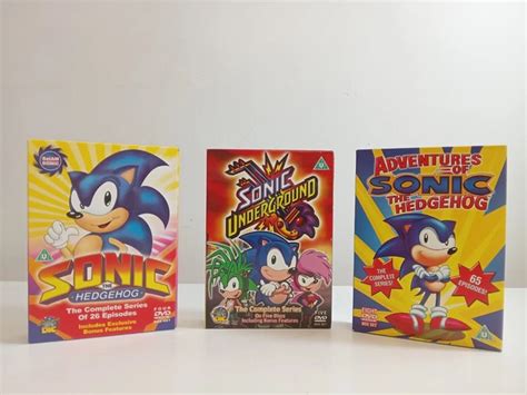 Sonic The Hedgehog Adventures Of Sonic And Sonic Underground Complete Dvd Box Sets Eur 17 49