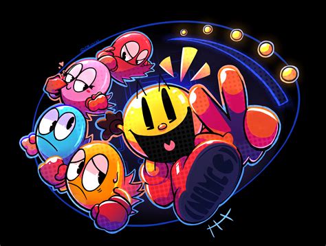 Pac And The Ghosts By Ellisbros Pac Man Know Your Meme