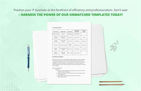Email Marketing Drip Campaign Workflow Document Template In Word Pdf