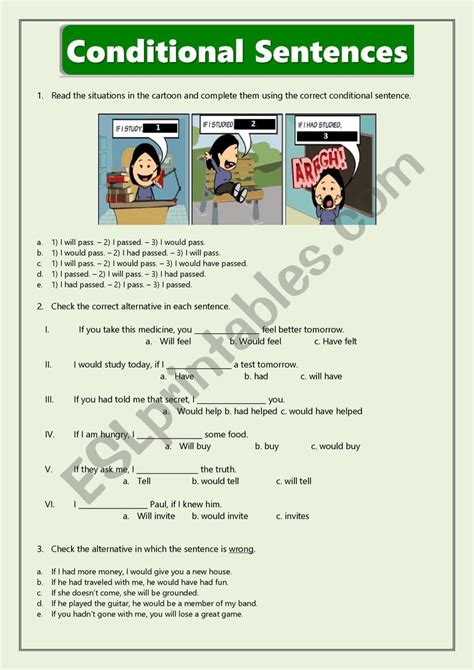 Conditional Sentences Esl Worksheet By Prihcosta Conditional Sentences Esl Worksheet By Prihcosta