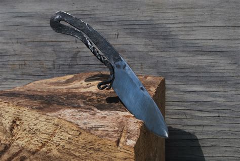 Hand Forged 1095 Steel Knife Rustic Farmers Knife Etsy