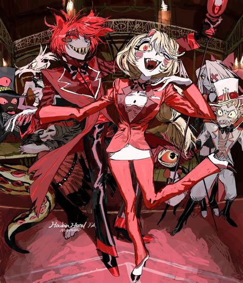 Gomibaketsu3 Alastor Hazbin Hotel Angel Dust Charlie Morningstar