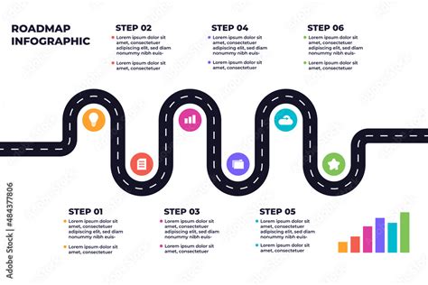 Roadmap Timeline Analytic Business Infographic Stock Vector Adobe Stock