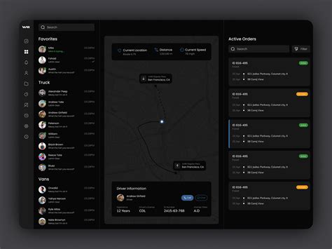 Truck Tracking Dashboard Design By Mohammed On Dribbble