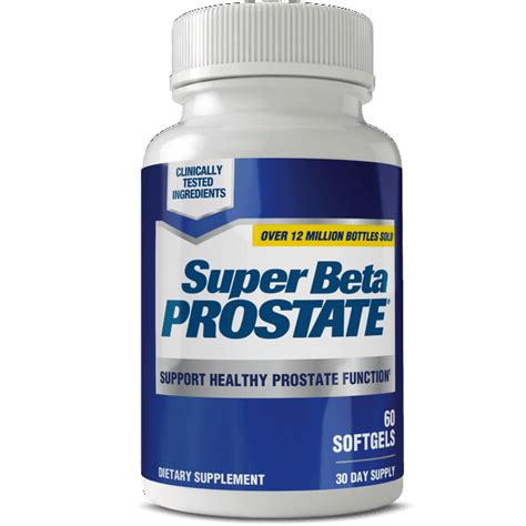 Super Beta Prostate With Beta Sitosterol And Vitamin D3 Softgels 60 Ct
