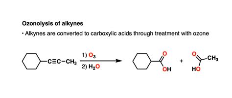 Ozonolysis Of Alkynes