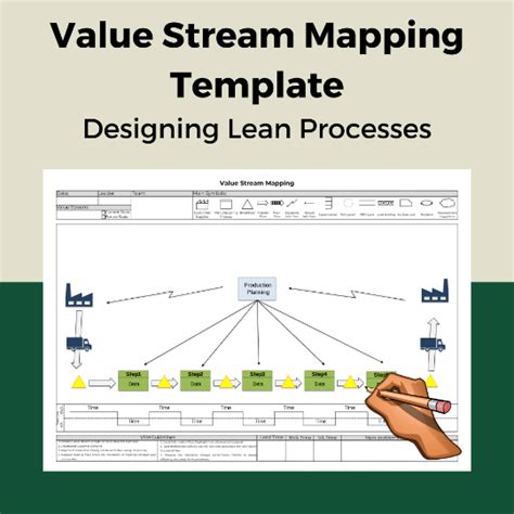 Value Stream Mapping Printable Lean Template Operational Excel