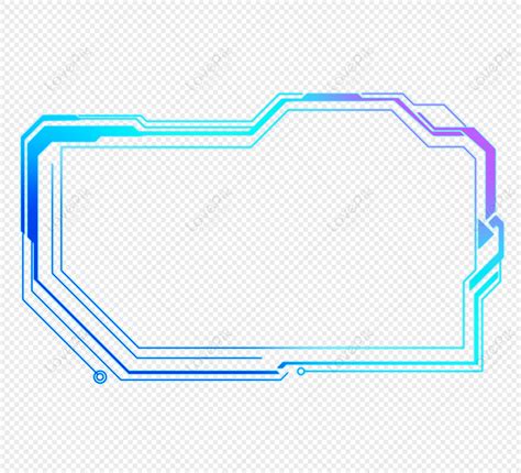Technology Border Simple Border Geometric Border Tech Borders Png