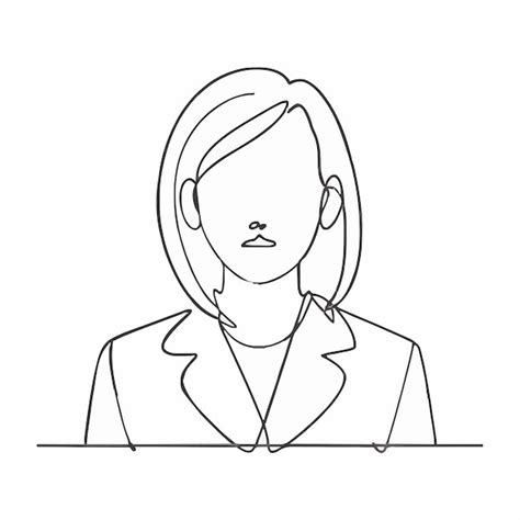 Un Dibujo De Una Mujer Con La Boca Abierta Vector Premium