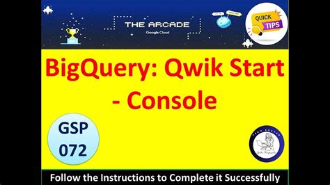 Bigquery Qwik Start Console Lab Solution 2024