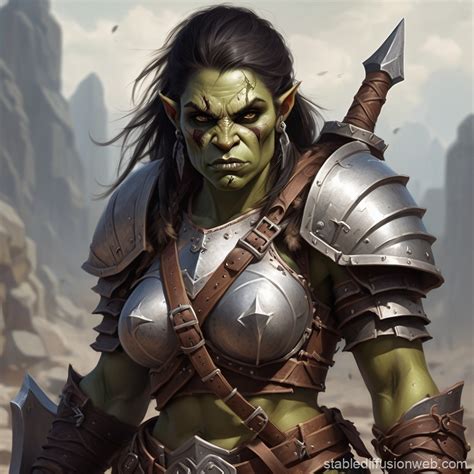 Dnd Female Half Orc Paladin
