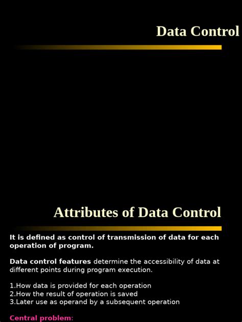 Data Control Pdf Variable Computer Science Scope Computer Science