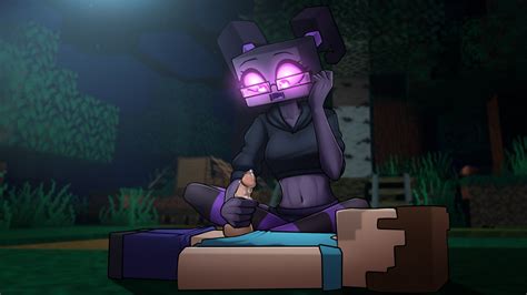 Rule 34 Cum Cumming Endergirl Hornycraft Enderman Handjob Hornycraftgame Minecraft Sex