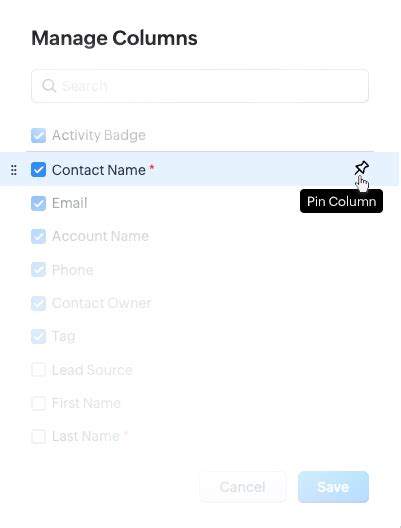 Ui Enhancements In List View For Zoho Crm
