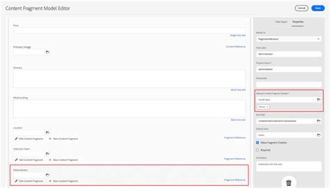 Create Content Fragment Models Advanced Concepts Of Aem Headless Graphql Adobe Experience