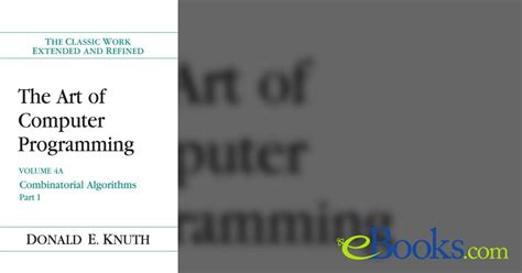 Art Of Computer Programming Volume 4a The