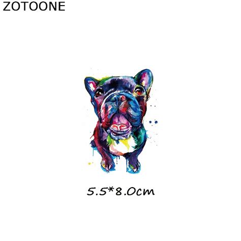 Модный Цветной пластырь с животными железная наклейка для одежды Diy Футболка Виниловая