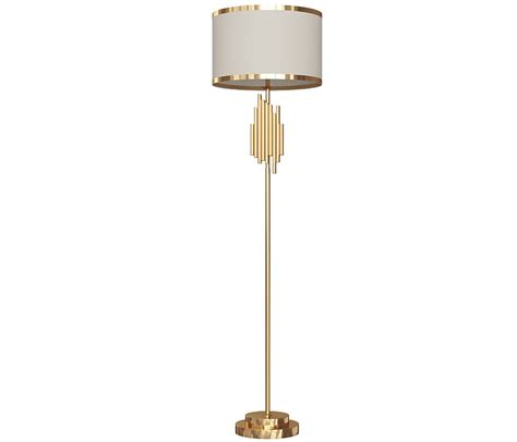 Gold Metal And Fabric Table Lamp 3d Model Floor Lamps