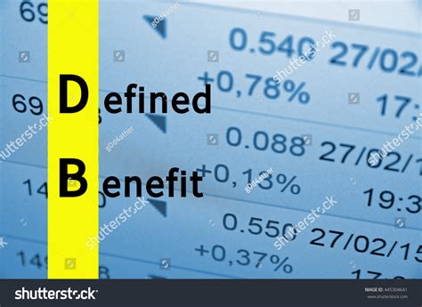 Acronym Db Defined Benefit Stock Illustration 445304641 Shutterstock