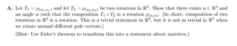 A Let T1ρu1α1 And Let T2ρu2α2 Be Two