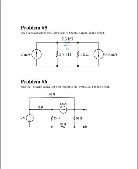 Solved Problem 5 Use A Series Of Source Transformations To