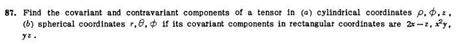 87 Find The Covariant And Contravariant Components Chegg Com