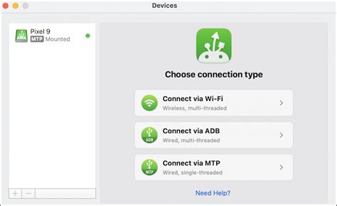 access android devices from macos with macdroid