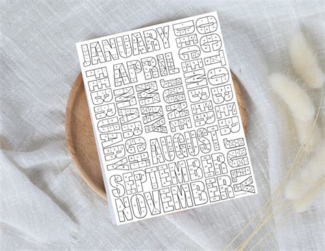 Daily Exercise And Habit Tracker Color Chart Fitness Etsy