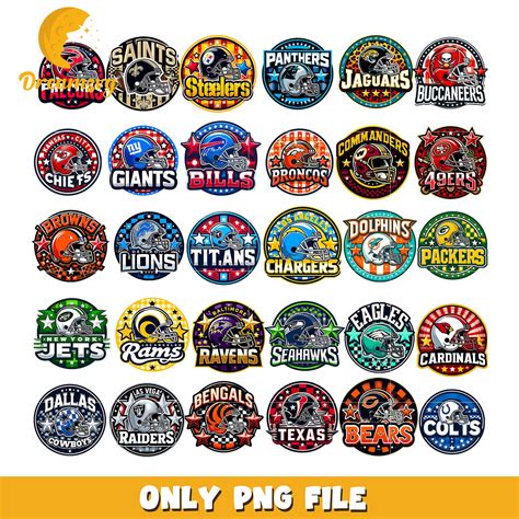 Nfl Logo Circle Bundle Png Nfl Teams Logo Helmet Png Nfl Png