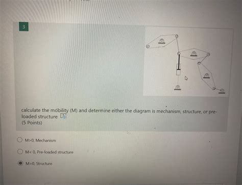 Solved Fork Joint Calculate The Mobility M And Determine