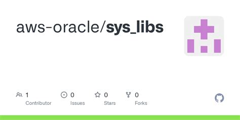 Github Aws Oracle Sys Libs