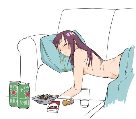 Rule 34 Alcohol Ashtray Asleep Beverage Beverage Can Blanket Breasts