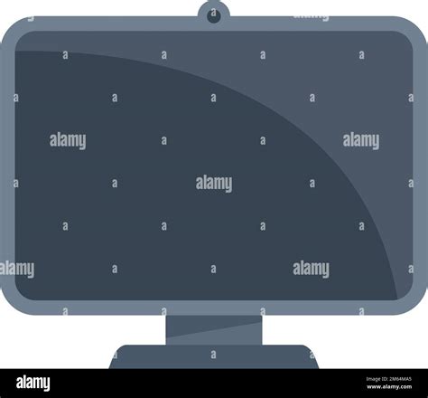 Web Camera Monitor Icon Flat Vector Computer Screen Display Modern