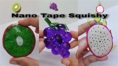 Fruits Squishy With Nano Tape Nano Tape Squishydiy Fruits Squishy