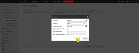 Ens Ipc How To Add Solar Camera On Nvr Through Isup Protocol Web Gui