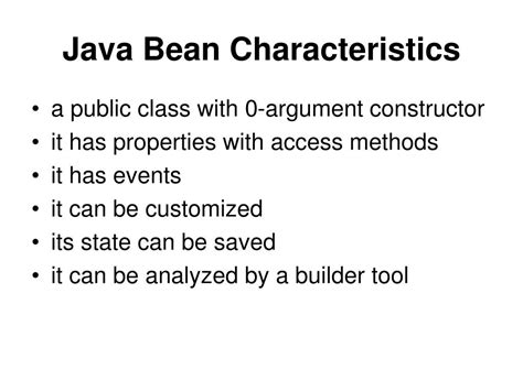 PPT Java Bean Definition PowerPoint Presentation Free Download ID 3577298