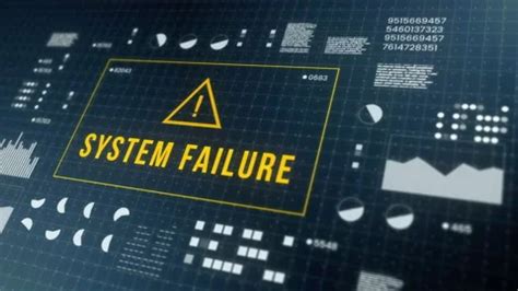 System Failure Fail Security Computer Br Stock Video Pond