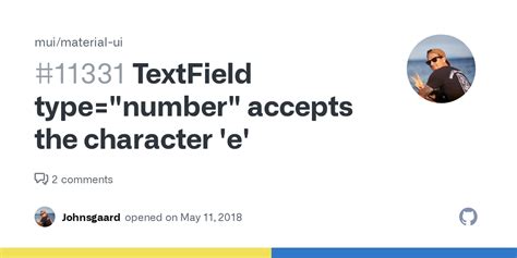 Textfield Type Number Accepts The Character E Issue Mui