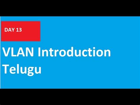VLAN Introduction CCNA Course Telugu Day 13 YouTube